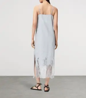 ALLSAINTS Linen Samia Midi Dress