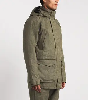 Purdey Tweed Stripe Yorkshire Field Coat
