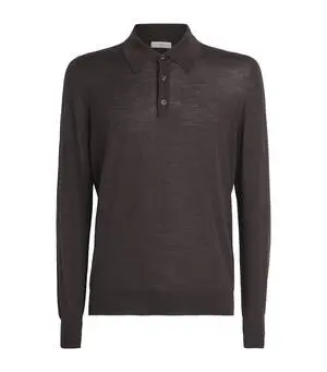Purdey Merino Wool Long-sleeve Polo Shirt