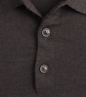 Purdey Merino Wool Long-sleeve Polo Shirt