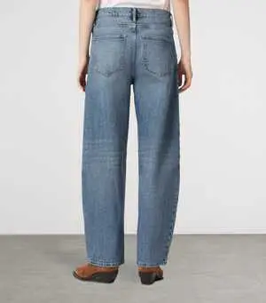 ALLSAINTS Sadie Studded Barrel-leg Jeans