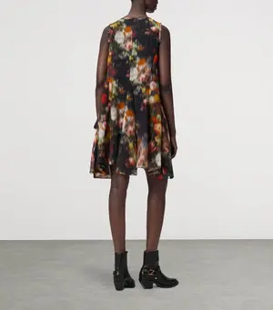 ALLSAINTS Floral Cotton Sybil Mini Dress