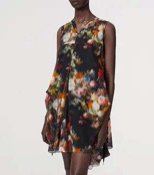 ALLSAINTS Floral Cotton Sybil Mini Dress