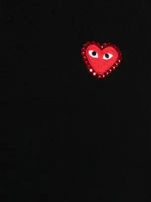 Play Comme Des Garcon Comme Des Garçons Play Heart-emblem Knitted Jumper