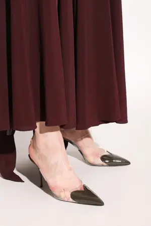 Alaïa 90mm Le Cœur Strap Mules