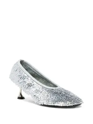 Proenza Schouler Sequined Pumps - Gray