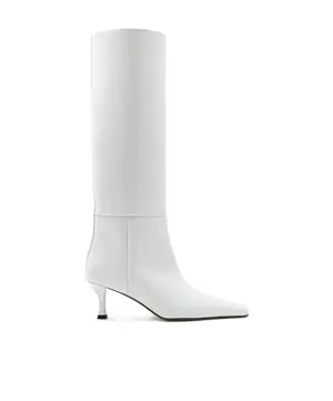 Proenza Schouler Trap Leather Knee-high Boots - White