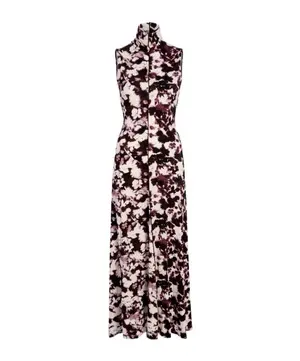 Proenza Schouler Valentina High-neck Printed Dress