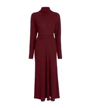 Proenza Schouler Soren Roll-neck Fine-ribbed Maxi Dress