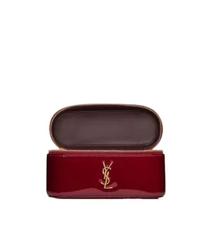 Saint Laurent Gaby Logo Cosmetic Bag - Deep Rose