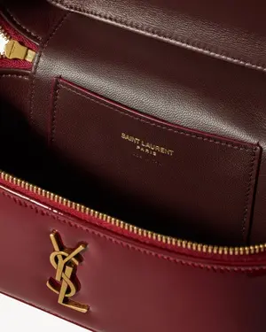Saint Laurent Gaby Logo Cosmetic Bag - Deep Rose