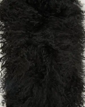 YVES SALOMON Curly Mongolian Lamb Scarf