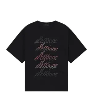 We11Done Gradient Logo T-shirt - Black