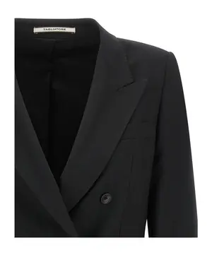 Tagliatore Double-breasted Virgin Wool Blend Blazer