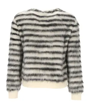 TOM FORD Striped Mohair-blend Cardigan