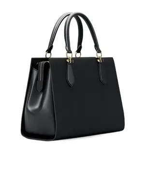 Michael Kors Marilyn Saffiano Leather Satchel - Black