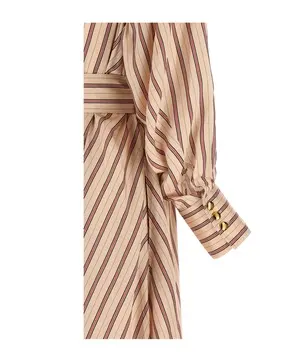 Zimmermann Striped Silk Shirt Dress