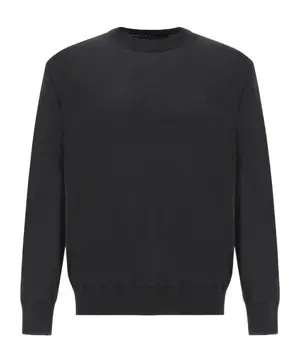 Paul & Shark Crew-neck Wool Sweater - Black