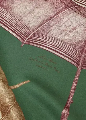 Loro Piana Ombrelli Belli, Belli! Scarf - Pine/brown