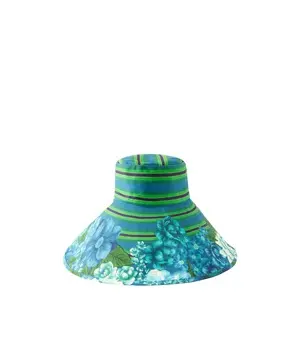 ALEMAIS Printed Cotton-twill Sunhat