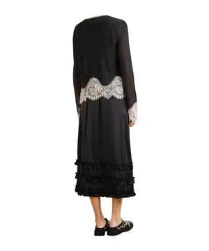 Anna Sui Lace-trimmed Jersey Cardigan