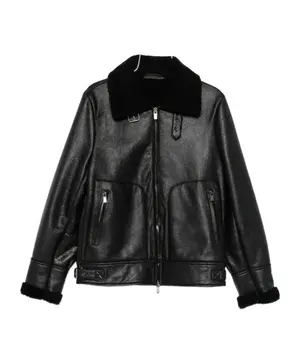 SALVATORE SANTORO Long-sleeved Leather Jacket