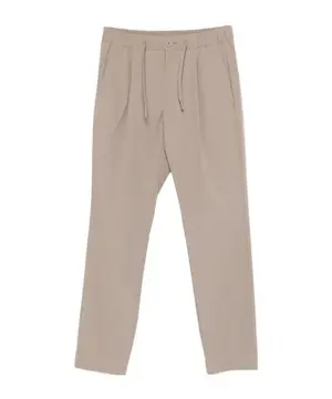 Herno Drawstring Pleated Trousers - Beige
