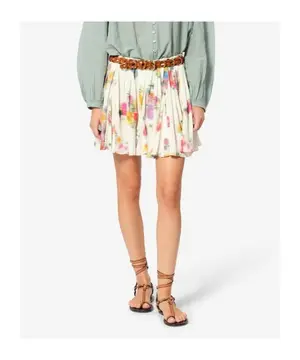 Isabel Marant Étoile Livy Printed Pleated Mini Skirt