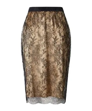 Carine Gilson Straight Lace Midi Skirt - No