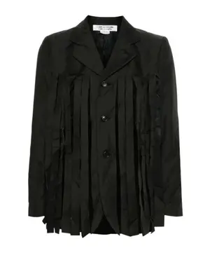 Comme Des Garçons Fringe Detail Blazer