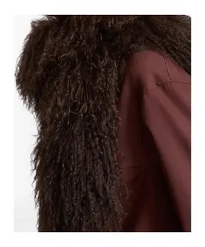 YVES SALOMON Mongolian Shearling Scarf