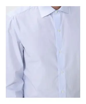 LUIGI BORRELLI Vertical-stripe Cotton Shirt