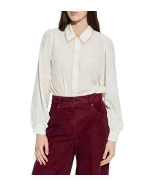 FRAME Bead-embellished Silk Shirt