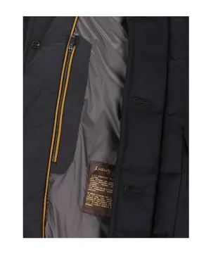 MOORER Fur-collar Quilted Jacket