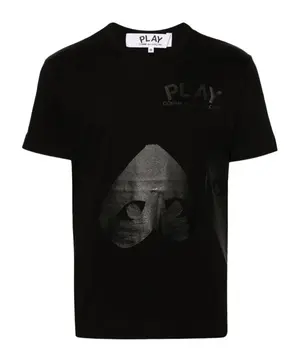Play Comme Des Garcon Logo-print Cotton T-shirt