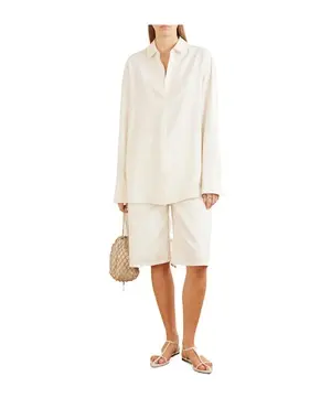 KALLMEYER Mollie Sequin-embellished Striped Twill Shirt