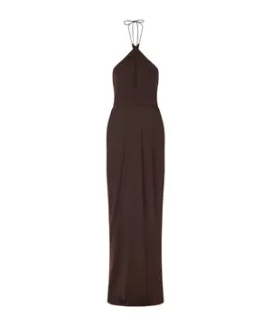 Alex Perry Mesh Halterneck Midi Dress - No