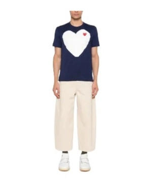 Play Comme Des Garcon Heart Appliqué T-shirt