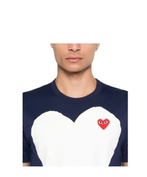 Play Comme Des Garcon Heart Appliqué T-shirt