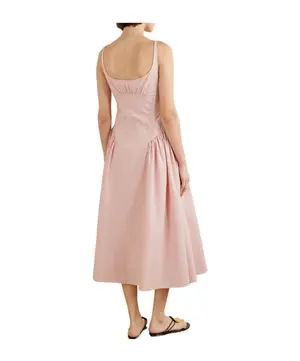 Proenza Schouler Striped Cotton-blend Seersucker Midi Dress