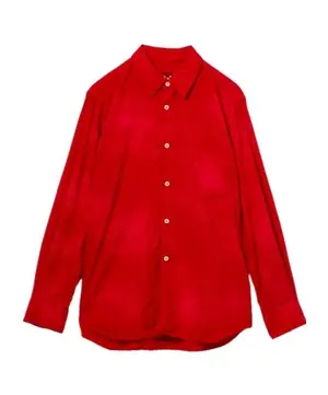 Comme Des Garçons Crease-effect Buttoned Shirt - Red
