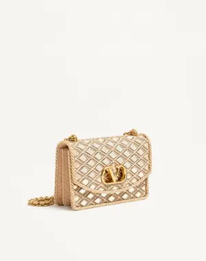 Valentino Garavani Vain Embroidered Shoulder Bag