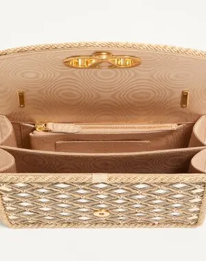 Valentino Garavani Vain Embroidered Shoulder Bag