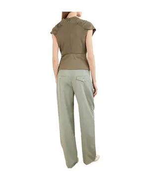 KALLMEYER Gathered Draped Jersey Top