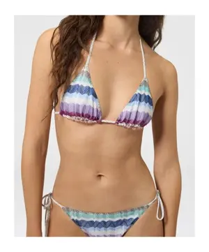 Missoni Zigzag-knit Tassel-detail Bikini