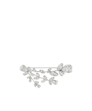 JENNIFER BEHR Tone Crystal Brooch - Silver