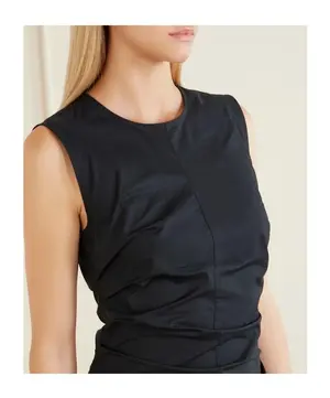 Proenza Schouler Anoushka Ruched Cotton-blend Poplin Midi Dress