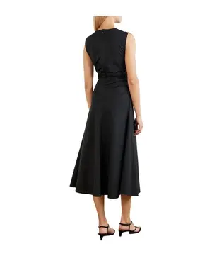 Proenza Schouler Anoushka Ruched Cotton-blend Poplin Midi Dress