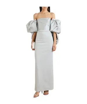 Solace Floris Draped Maxi Dress