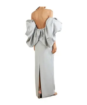Solace Floris Draped Maxi Dress